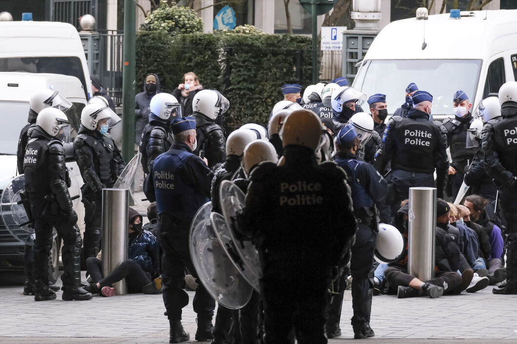 Protest against police brutality results in dozens of arrests | The ...