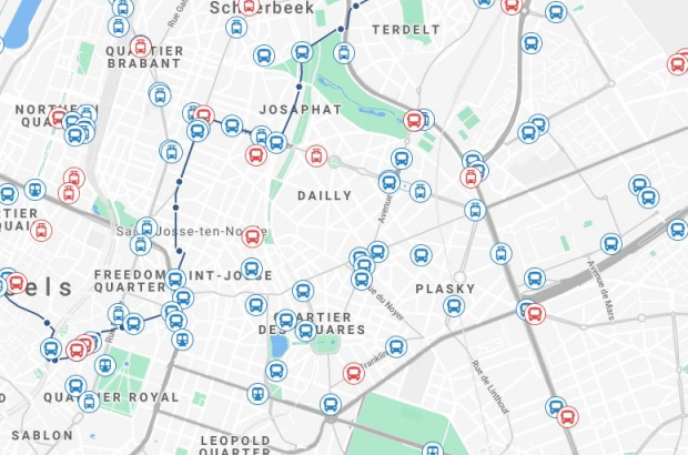 Where is my bus? New map shows every Stib service in real-time | The ...