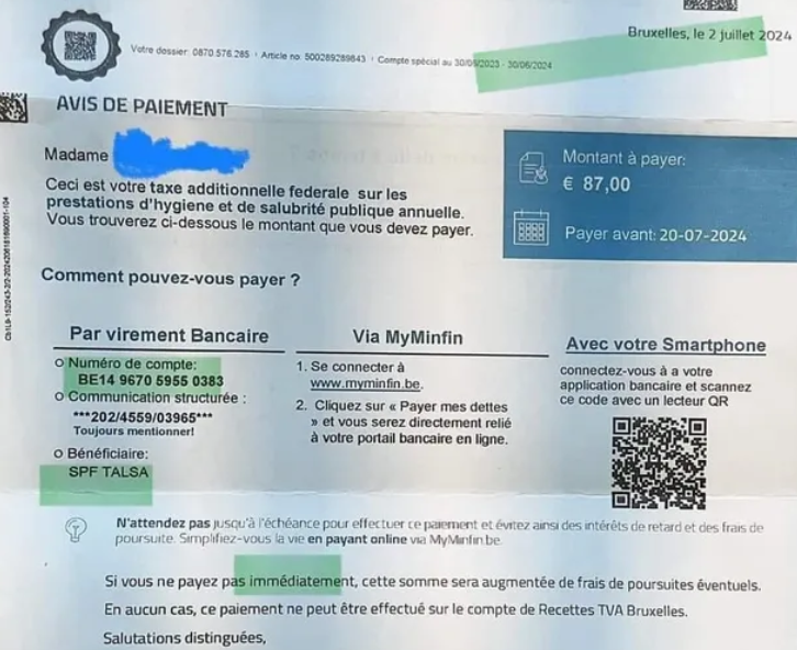 Fake tax bills making the rounds in Brussels and Wallonia | The Bulletin