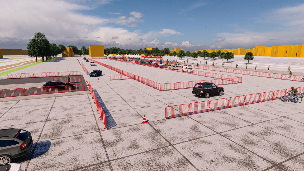 Antwerp launches major drive-through virus testing facility | The Bulletin