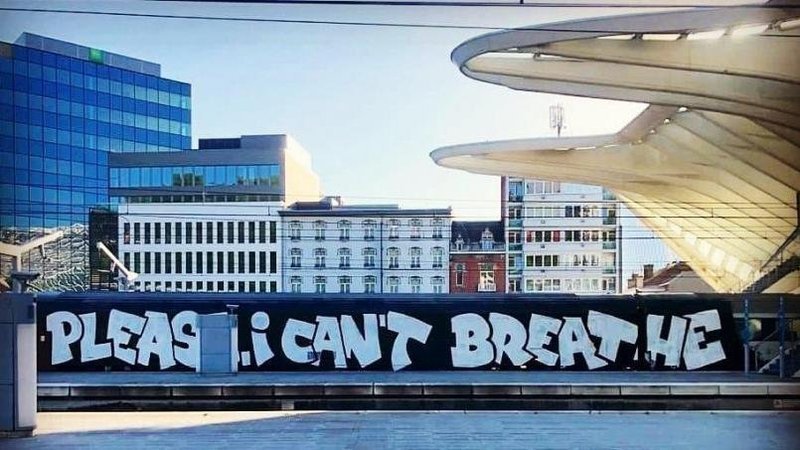 Thousands sign petition to keep George Floyd train graffiti | The Bulletin